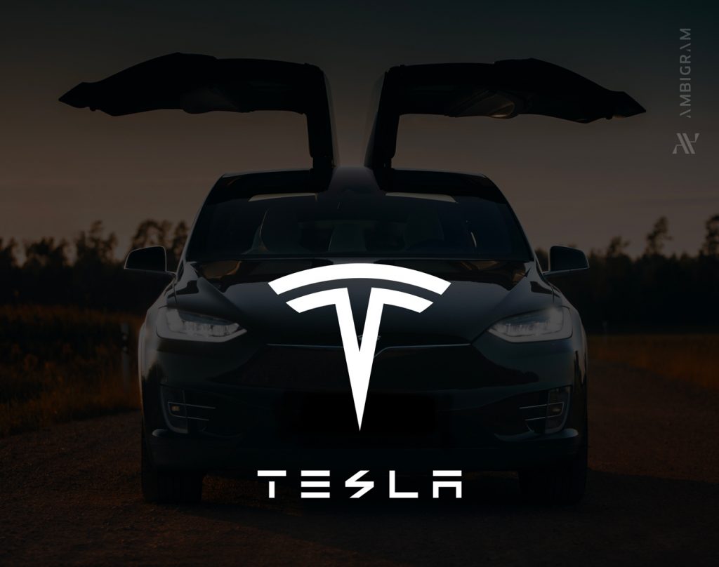 TESLA, décryptage du logo et redesign par l'agence Ambigram